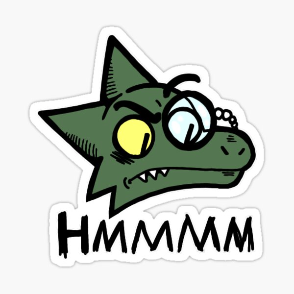 "Nugnug the Kobold Hmmmm" Sticker by TheFlyCatcher | Redbubble