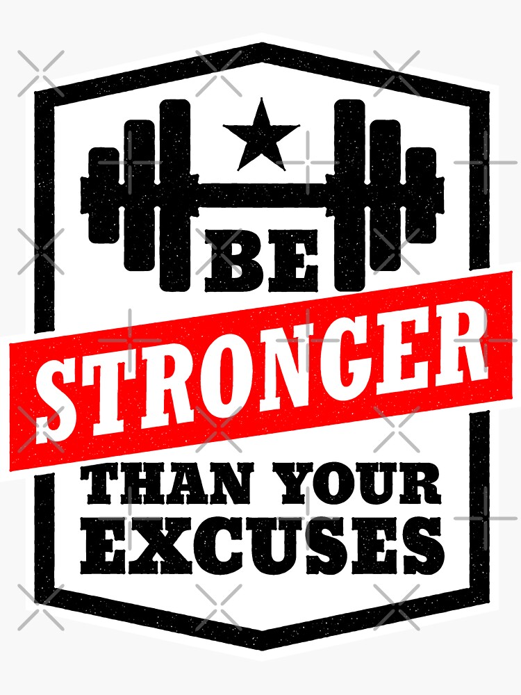 "Be Stronger - Funny Joke Signs" Sticker for Sale by -Koleidescope ...