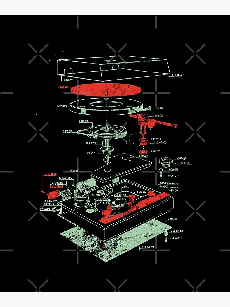 "Dj Turntable Record Player - Analog Synth Synthesizer design" Poster ...