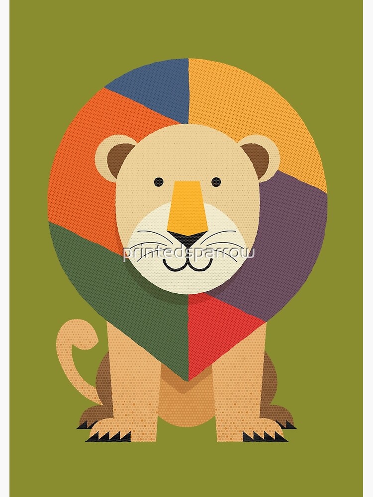 "Hello Lion" Art Print for Sale by printedsparrow | Redbubble