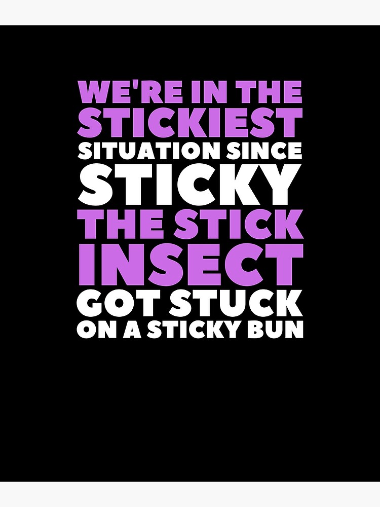 "Blackadder Sticky the Stick Insect" Poster for Sale by Art-of-Comedy ...