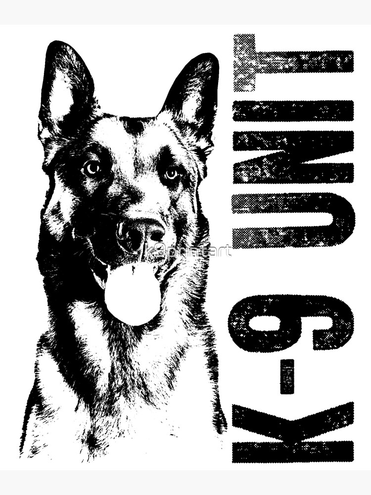 "K-9 Unit - Police Dog Unit- Malinois" Photographic Print by k9printart ...