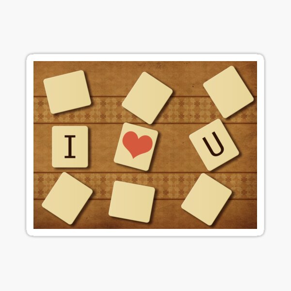 "Scrabble letters" Sticker for Sale by AnnArtshock | Redbubble