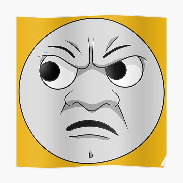 "Duncan (angry face)" Poster for Sale by corzamoon | Redbubble
