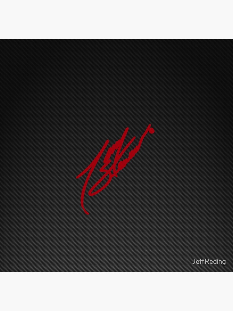 "Tony Stewart Carbon Fiber Signature" Poster by JeffReding | Redbubble