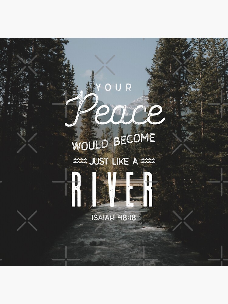 "ISAIAH 48:18" Sticker by JenielsonDesign | Redbubble