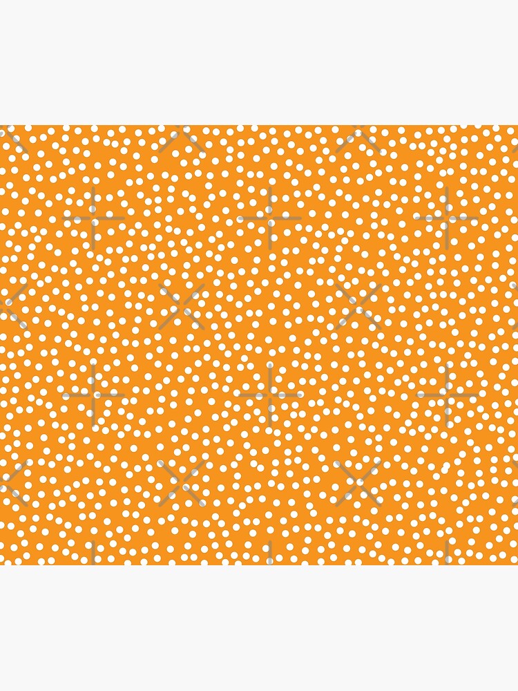 "Bright Orange and White Polka Dots" Throw Blanket for Sale by ...