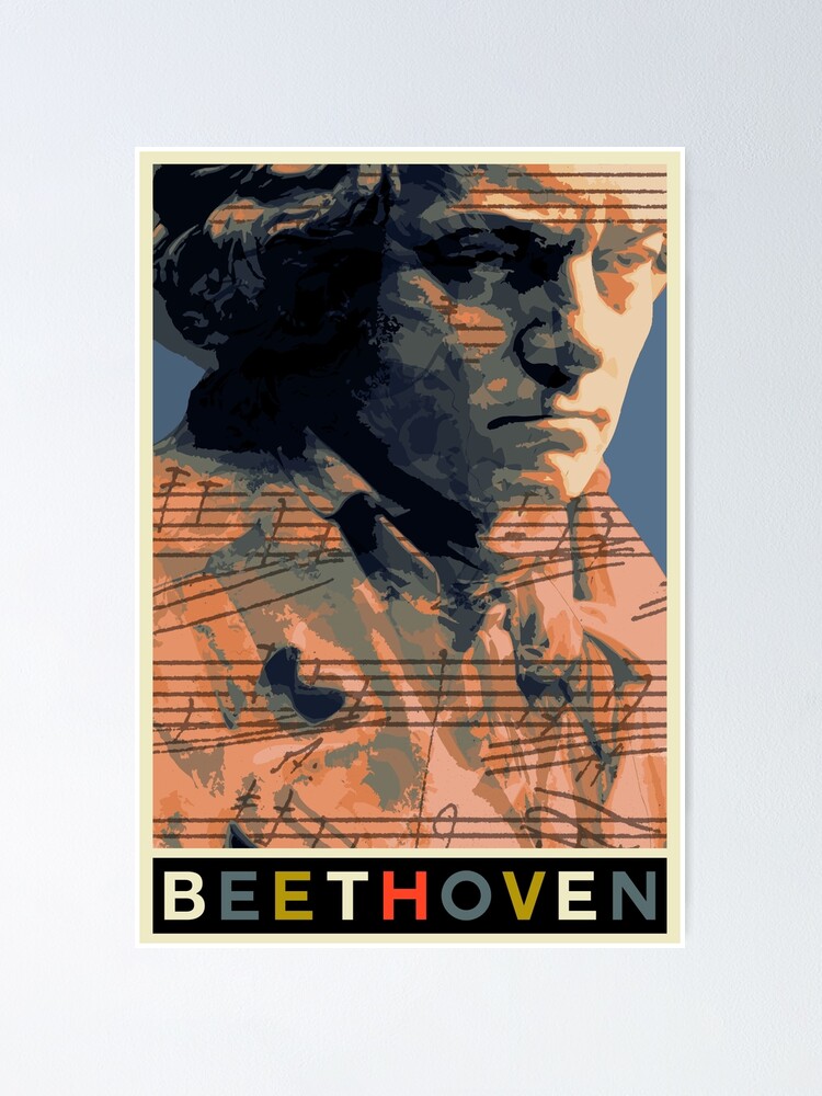 "Beethoven 5" Poster by SUCHDESIGN | Redbubble