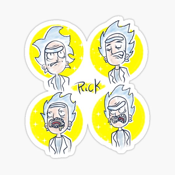 "Rick" Sticker by LilStark | Redbubble