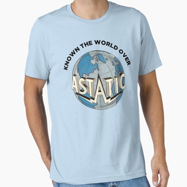 "Astatic Known The World Over Logo" Essential T-Shirt for Sale by ...