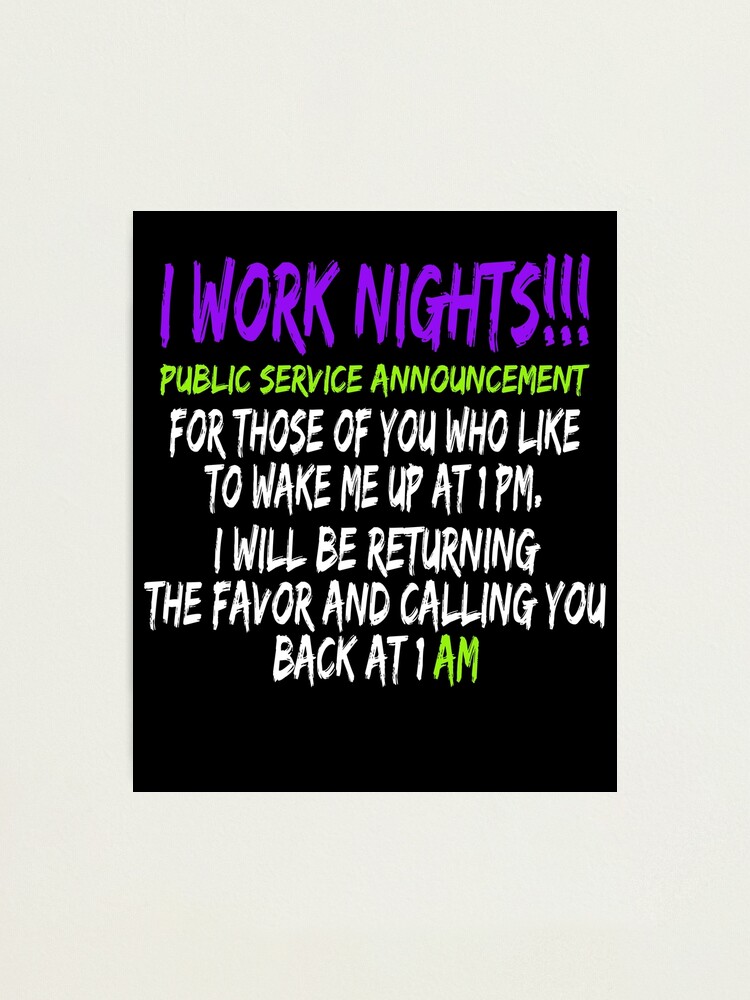 "Night Shift Workers Gift, Funny Midnight Shift Gifts Welcome to night ...