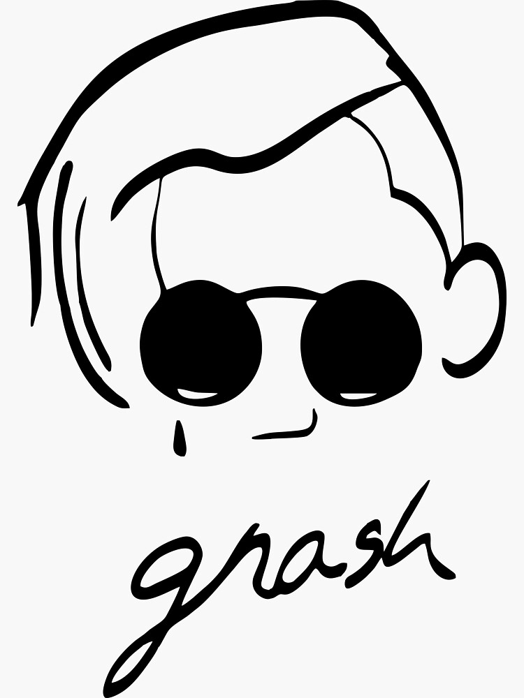 "gnash logo" Sticker for Sale by nakaimakk | Redbubble