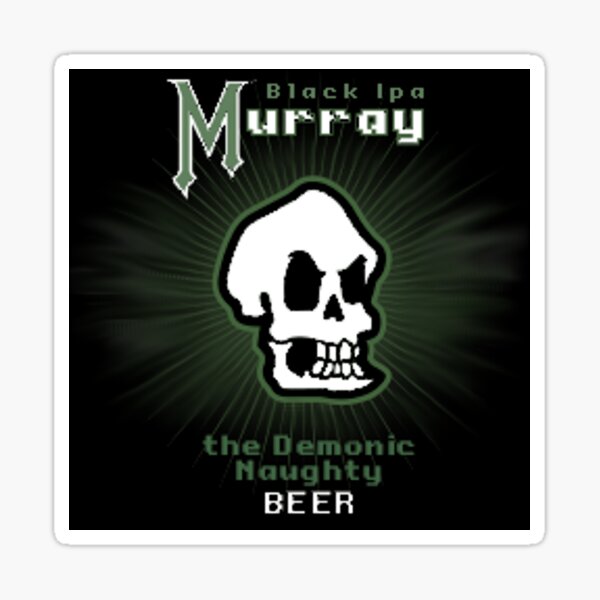 "Monkey Island - Murray Beer" Sticker for Sale by Rastaman | Redbubble