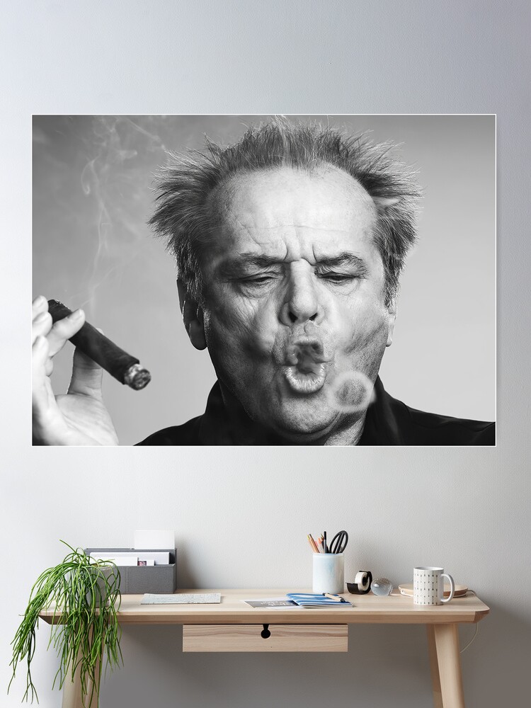 Poster for Sale mit "Jack Nicholson, Zigarre, Rauchringe ...