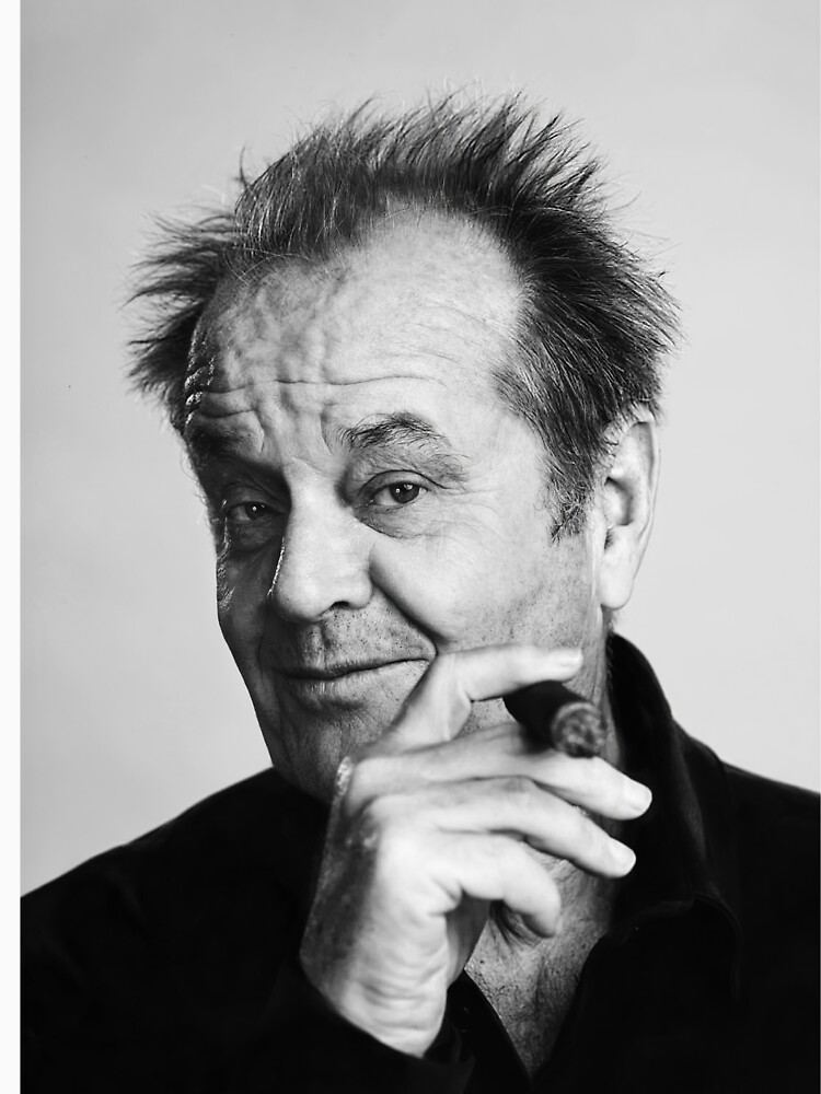 "Jack Nicholson, Cigar, Black and White Photography" T-shirt for Sale ...