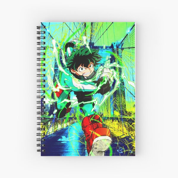 "Deku One for All" Spiral Notebook for Sale by TrinityHarmonia | Redbubble