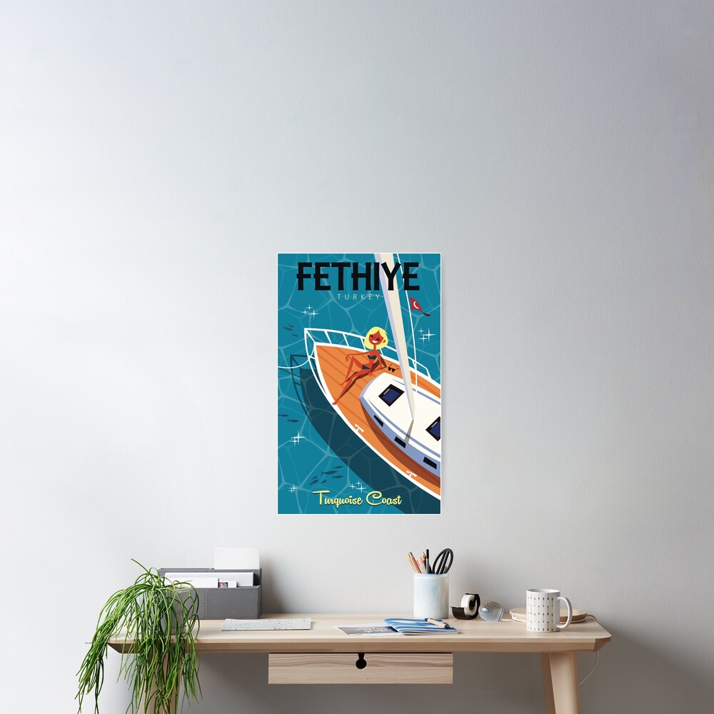 "Fethiye poster" Poster for Sale by GAGodel | Redbubble