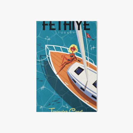 "Fethiye poster" Art Board Print by GAGodel | Redbubble