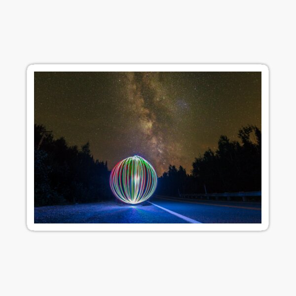 "Milky way and Orbs" Sticker for Sale by Lrenz | Redbubble