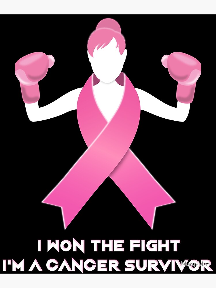 "Meme: "I Won The Fight I'M A Cancer Survivor" | MOM Gift" Poster by ...