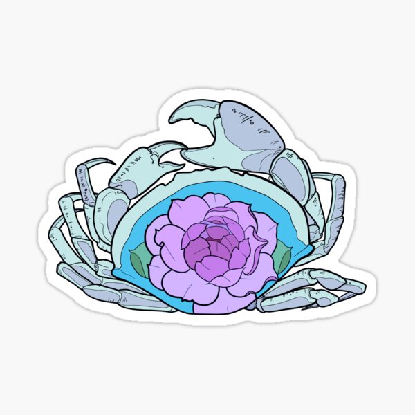 "MONMON CRAB" Sticker for Sale by lala-inky | Redbubble
