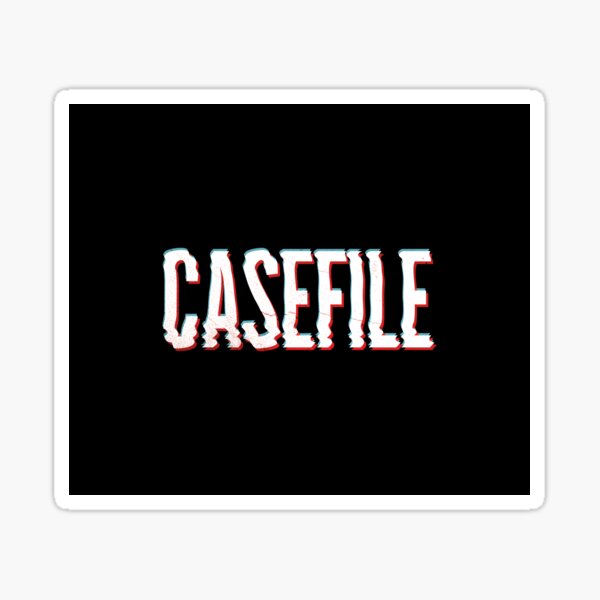 "Casefile True Crime – Casefile Blurred" Sticker for Sale by ...