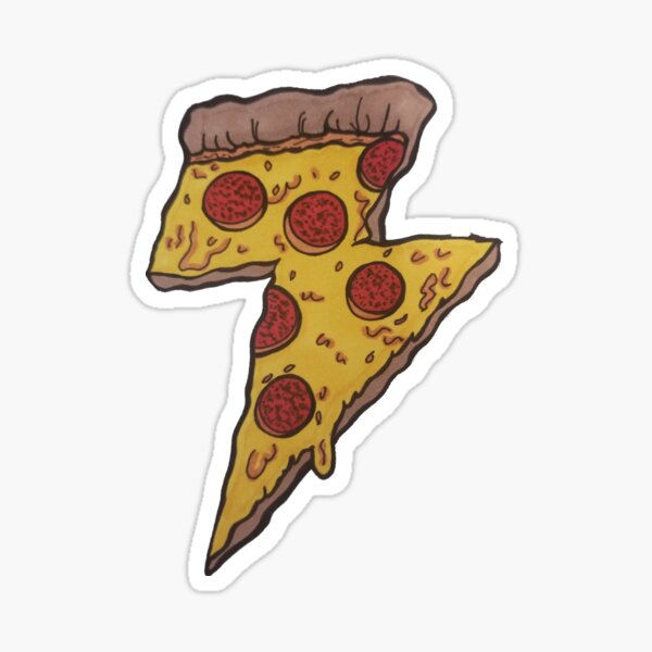 "Pizza time" Sticker for Sale by thetinycraftist | Redbubble