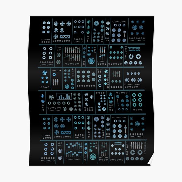 "Modular Synthesizer " Poster for Sale by mewzeek-T | Redbubble