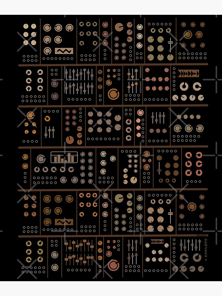 "Modular Synthesizer " Poster by mewzeek-T | Redbubble