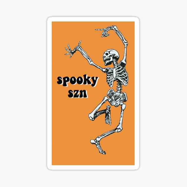 "spooky szn " Sticker for Sale by kboone564 | Redbubble