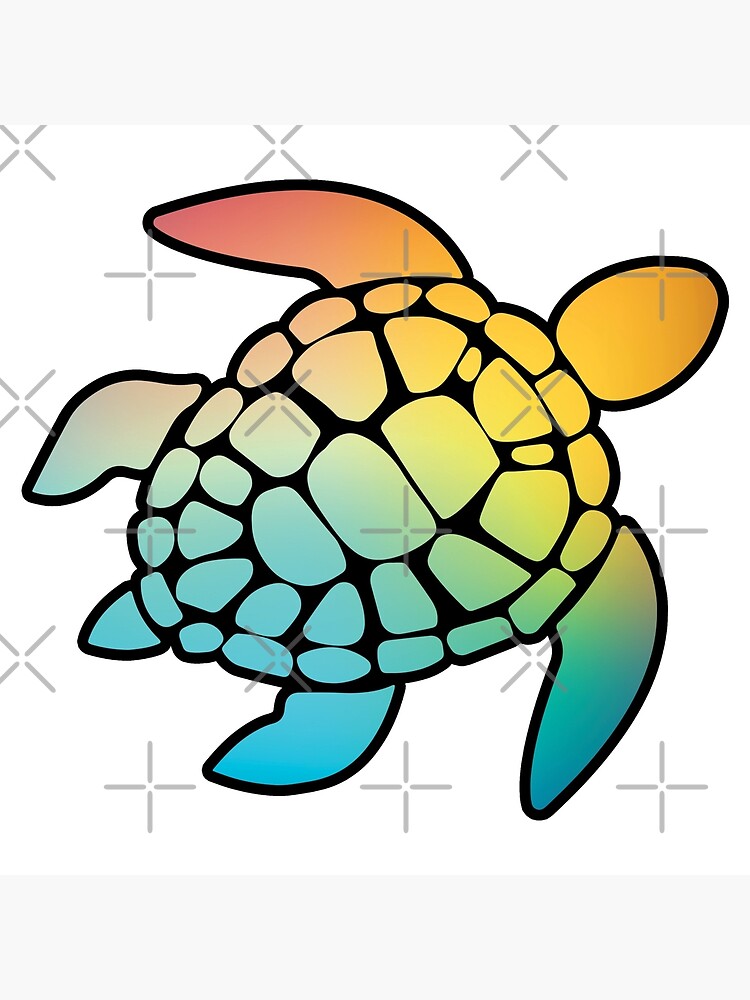 Colorful Turtles Clipart