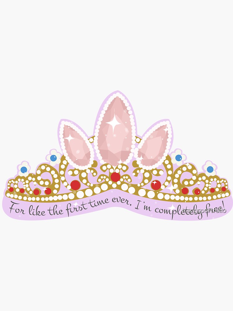 "Tangled Tiara" Sticker by tracysportfolio | Redbubble