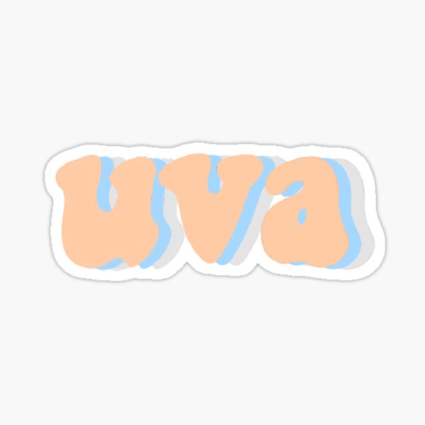 "UVA sticker" Sticker for Sale by wkatlyn | Redbubble