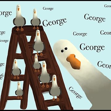 "Finding George" Sticker for Sale by Mcornell317 | Redbubble