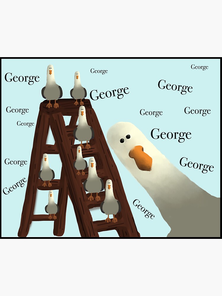 "Finding George" Sticker for Sale by Mcornell317 | Redbubble