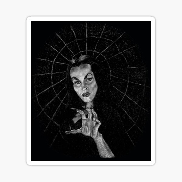 "Vampira" Sticker by Connieredd | Redbubble