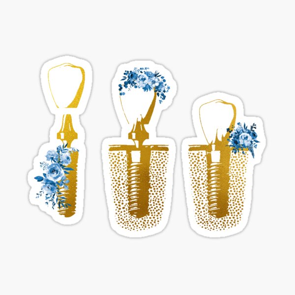 "Dental implant procedure" Sticker for Sale by erzebetth | Redbubble