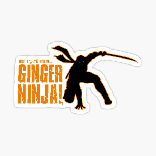 Ginger Ninja Stickers | Redbubble