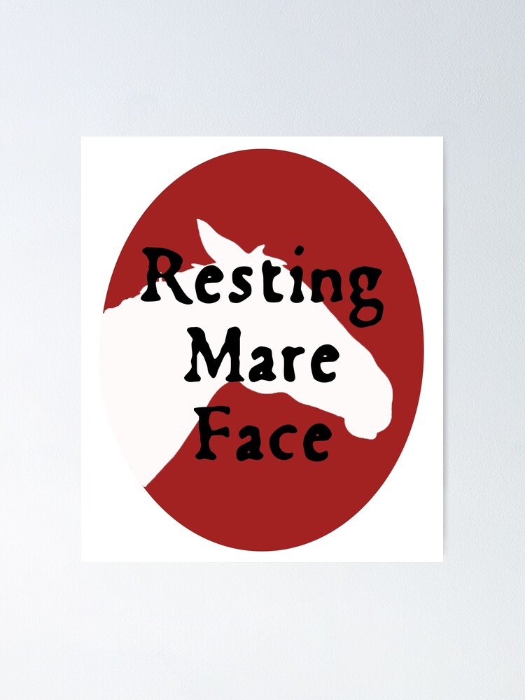 "Resting Mare Face" Poster for Sale by ModernMerida | Redbubble
