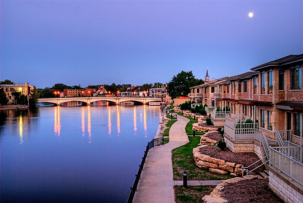 "Fort Atkinson River Walk - HDR" by Brett Perucco | Redbubble