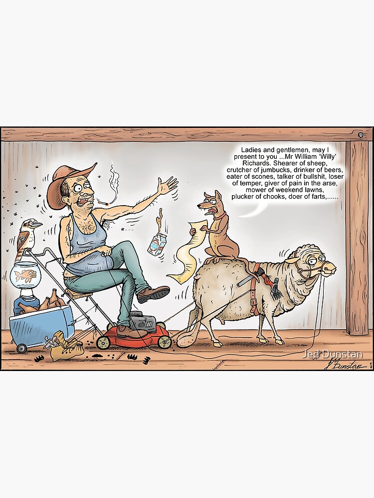 "Shearer Of Sheep" Poster for Sale by Jed Dunstan | Redbubble