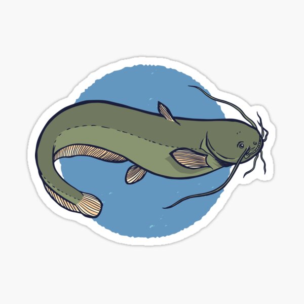 "Catfish Sticker" Sticker by artspray | Redbubble