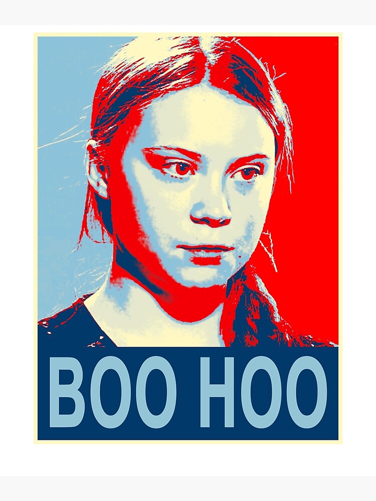 "Greta Thunberg Environmental Activist BOO HOO Design in the Style of ...