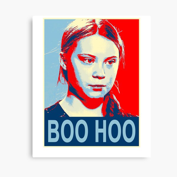 "Greta Thunberg Environmental Activist BOO HOO Design in the Style of ...
