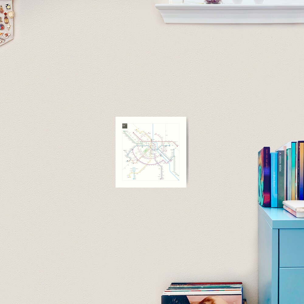 "Delhi metro map " Art Print for Sale by jugcerovic | Redbubble