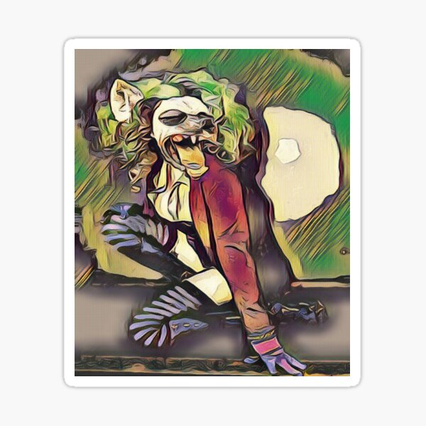 "Hyena Jester" Sticker for Sale by hART-of-a-Child | Redbubble