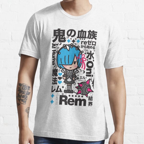 "Rem - Re:Zero" T-shirt for Sale by inkdesigner | Redbubble | rem t ...