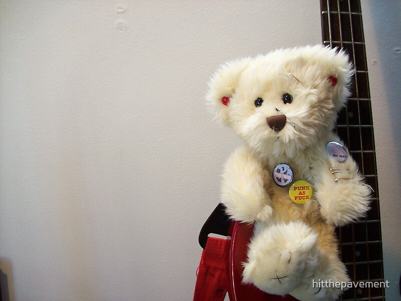 "sid the punk rock teddy" by hitthepavement | Redbubble