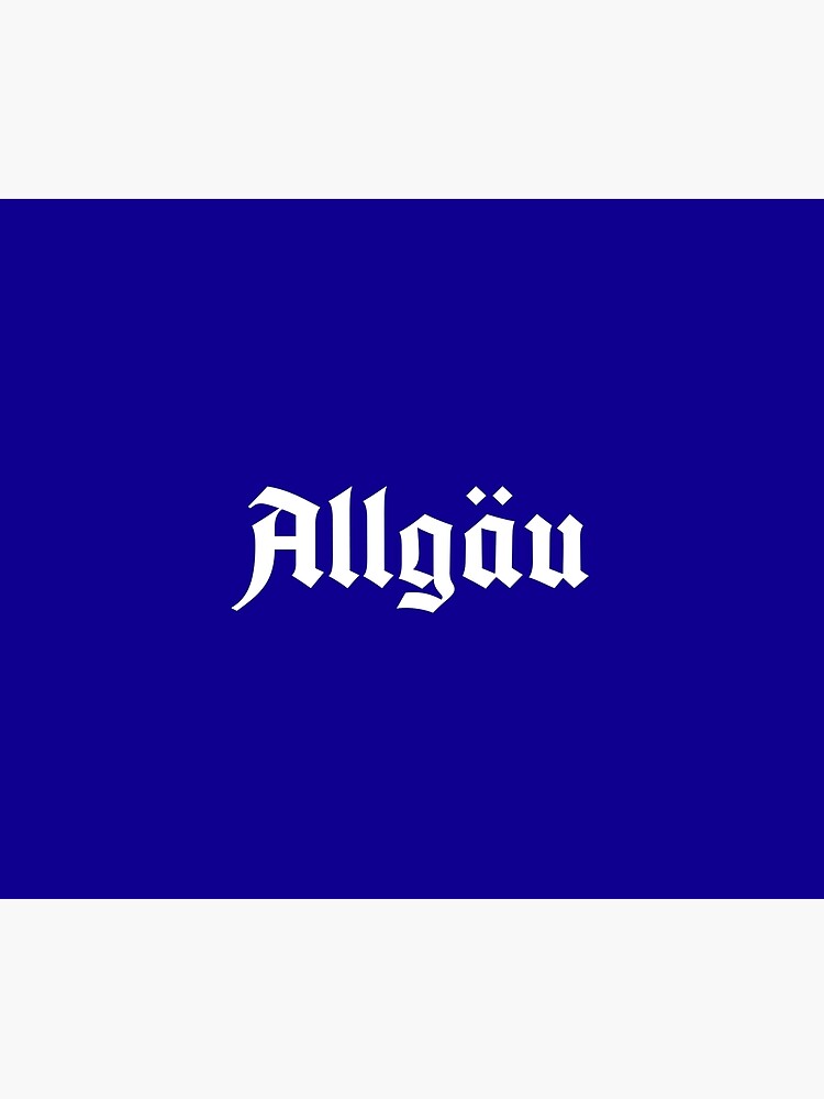 "Allgäu Schriftzug - Allgäu Design - Allgäu für Allgäuer" Fleecedecke ...