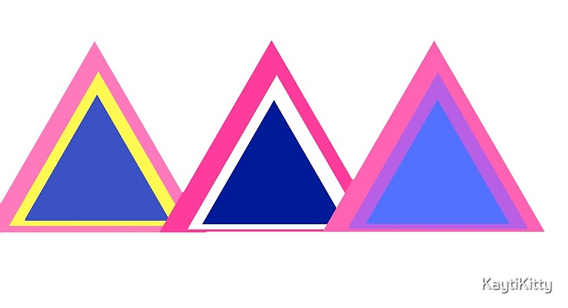 "Bisexual, Pansexual, Transgender Triangle Togetherness " by KaytiKitty ...